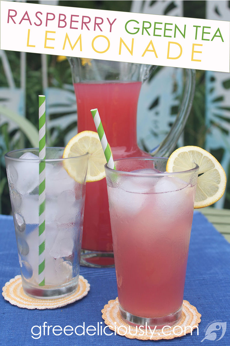 Raspberry Green Tea Lemonade - gfreedeliciously.com