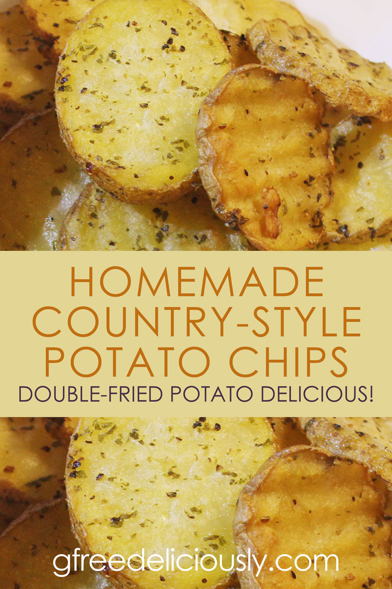Crispy Double-Fried Homemade Potato Chips - gfreedeliciously.com