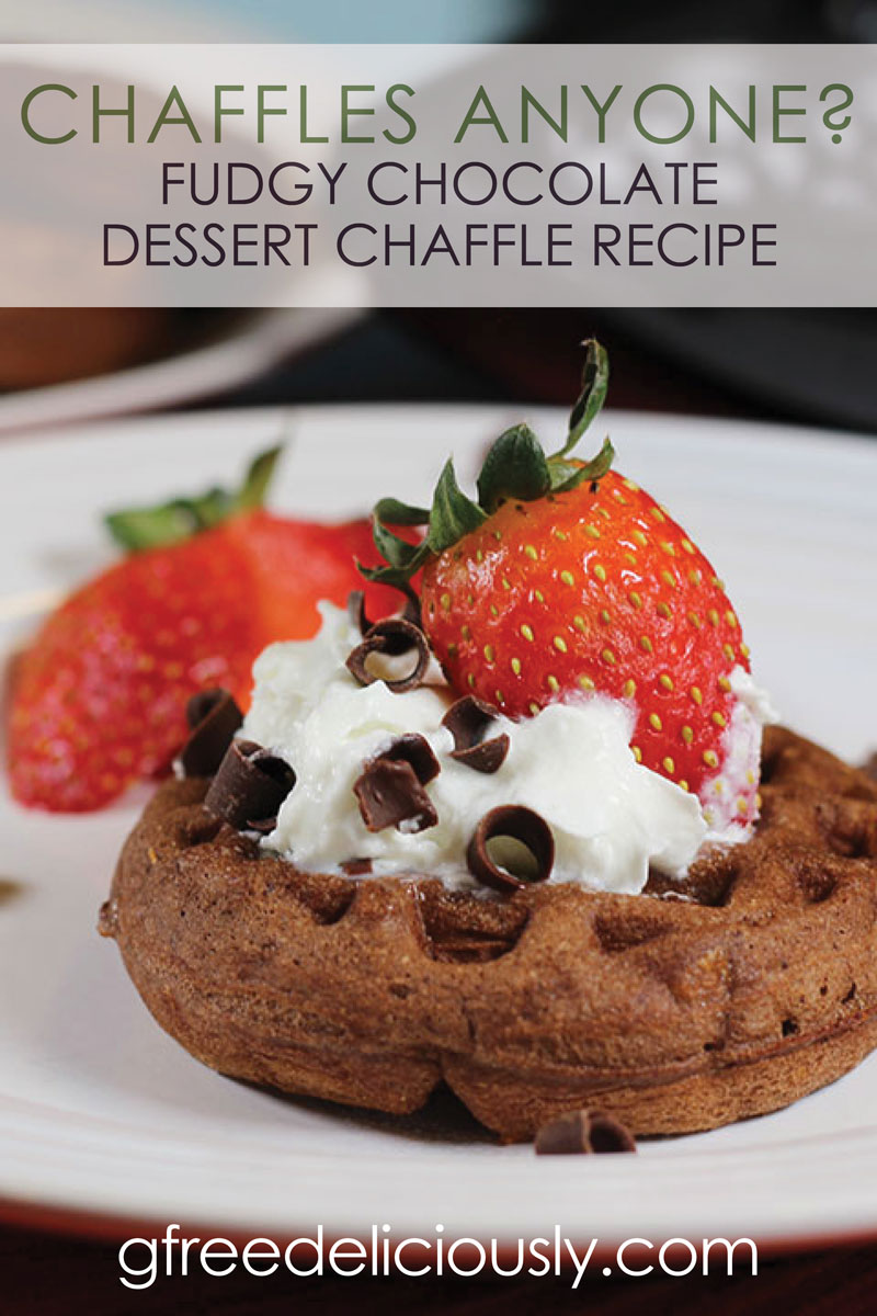 Fudgy Chocolate Dessert Chaffles - gfreedeliciously.com
