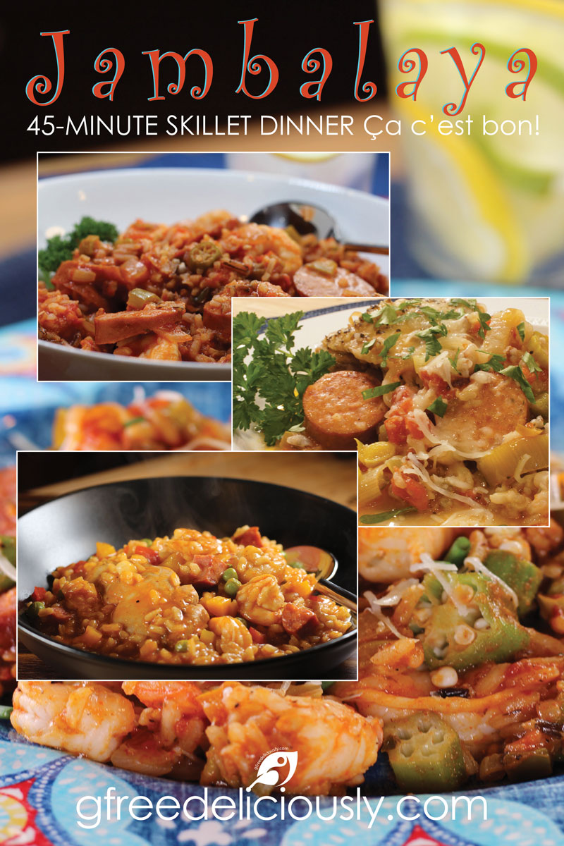 45-Minute Jambalaya Skillet Dinner | gfreedeliciously.com