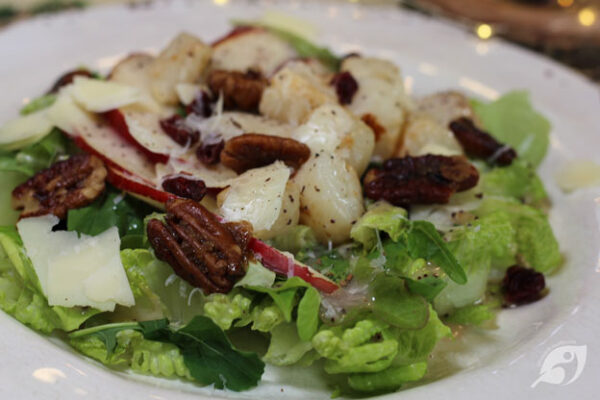 Best Sea Scallop Recipe Ever! Winter Scallop Salad - gfreedeliciously.com