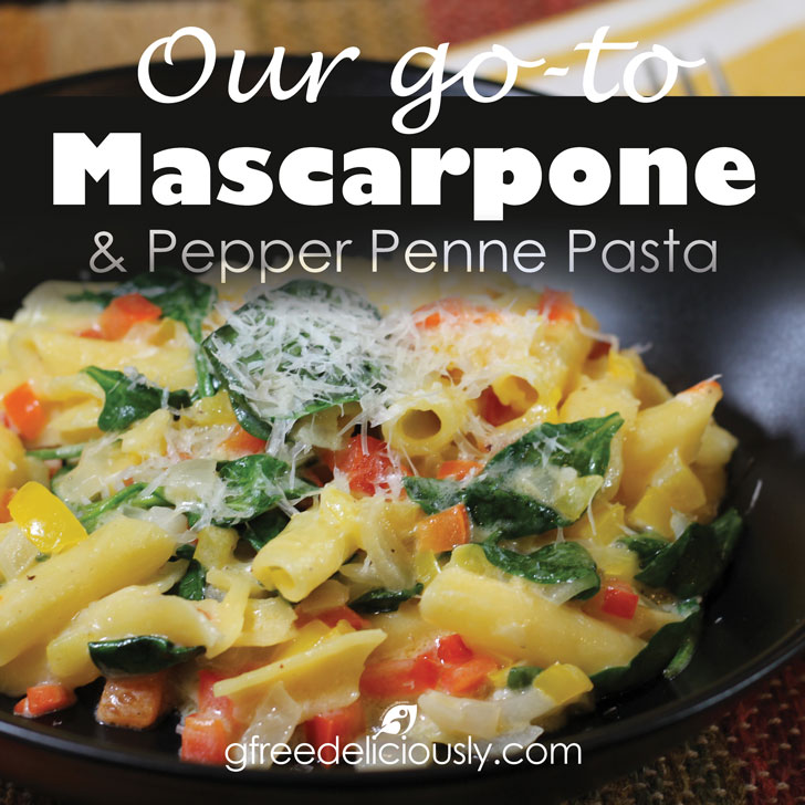 Mascarpone & Pepper Penne Pasta | gfreedeliciously.com